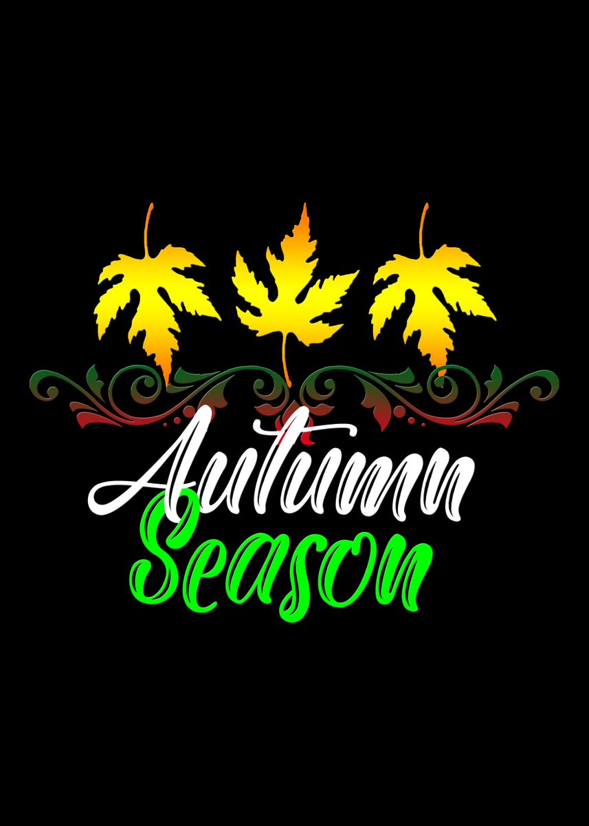 'Fall Season November' Poster, picture, metal print, paint by Norden ...