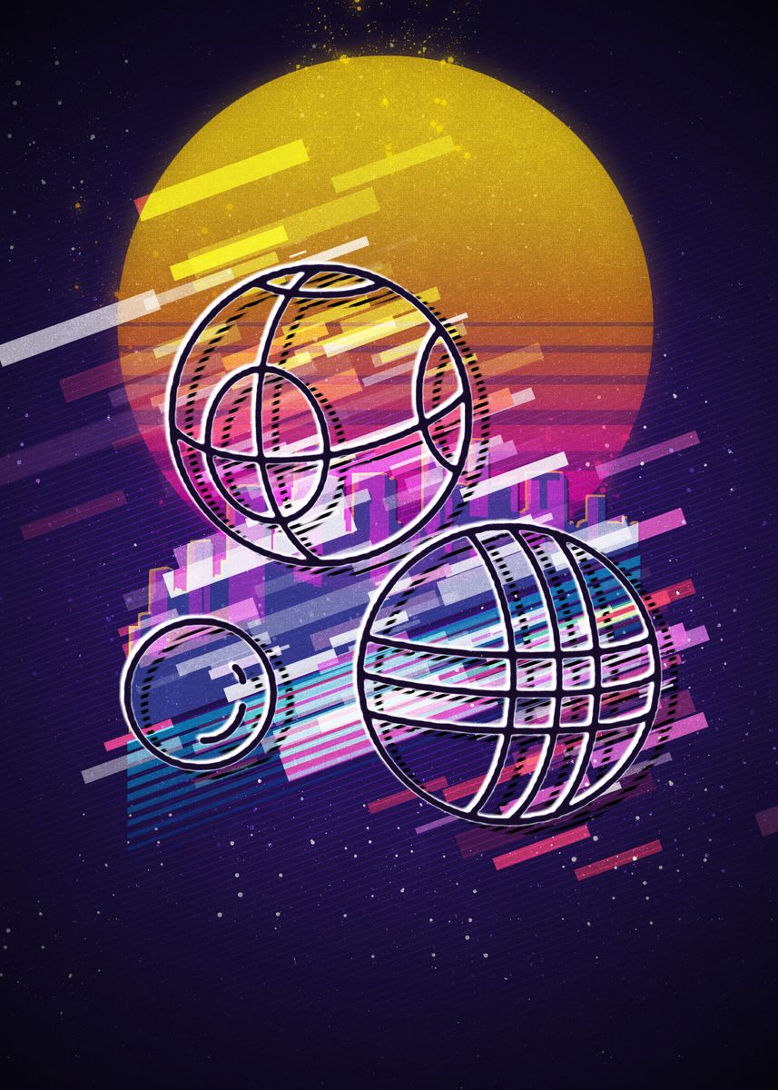 'game outdoor' Poster, picture, metal print, paint by Mibride | Displate