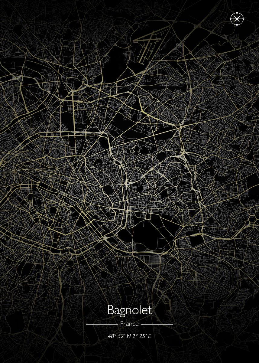 'Bagnolet' Poster, picture, metal print, paint by MaPetiteVille com ...