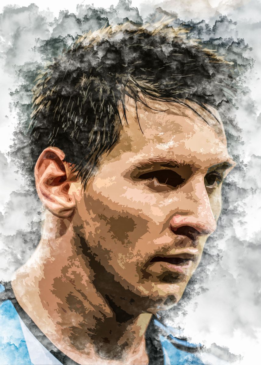 'Leonel Messi' Poster, picture, metal print, paint by Sabiqul Fahmi ...