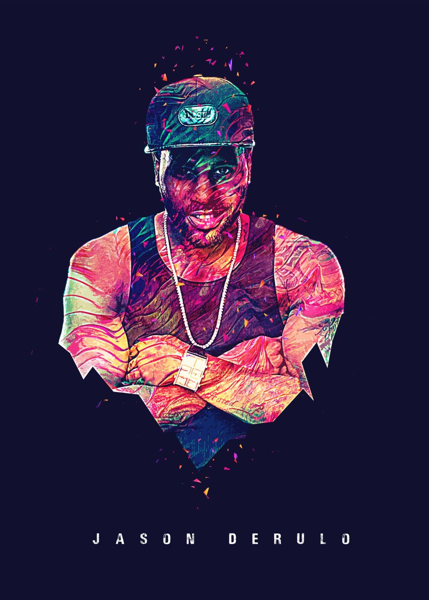 'JASON DERULO' Poster, picture, metal print, paint by Most Popular Cult ...