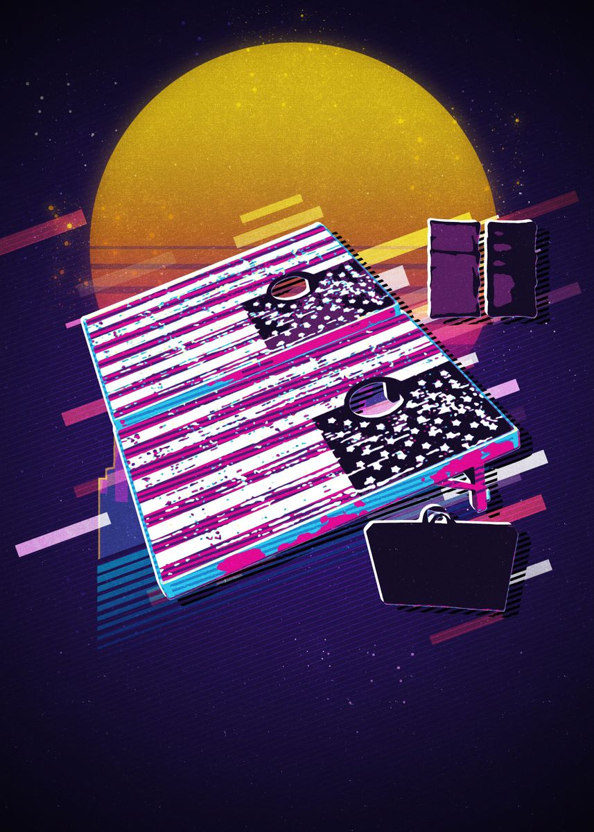 'game outdoor' Poster, picture, metal print, paint by Mibride | Displate