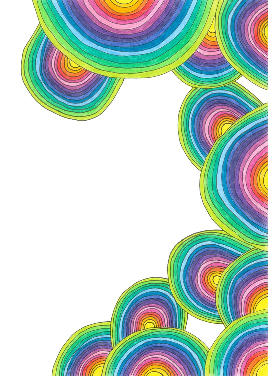 'Multiple Rainbows' Poster, picture, metal print, paint by Sophia ...