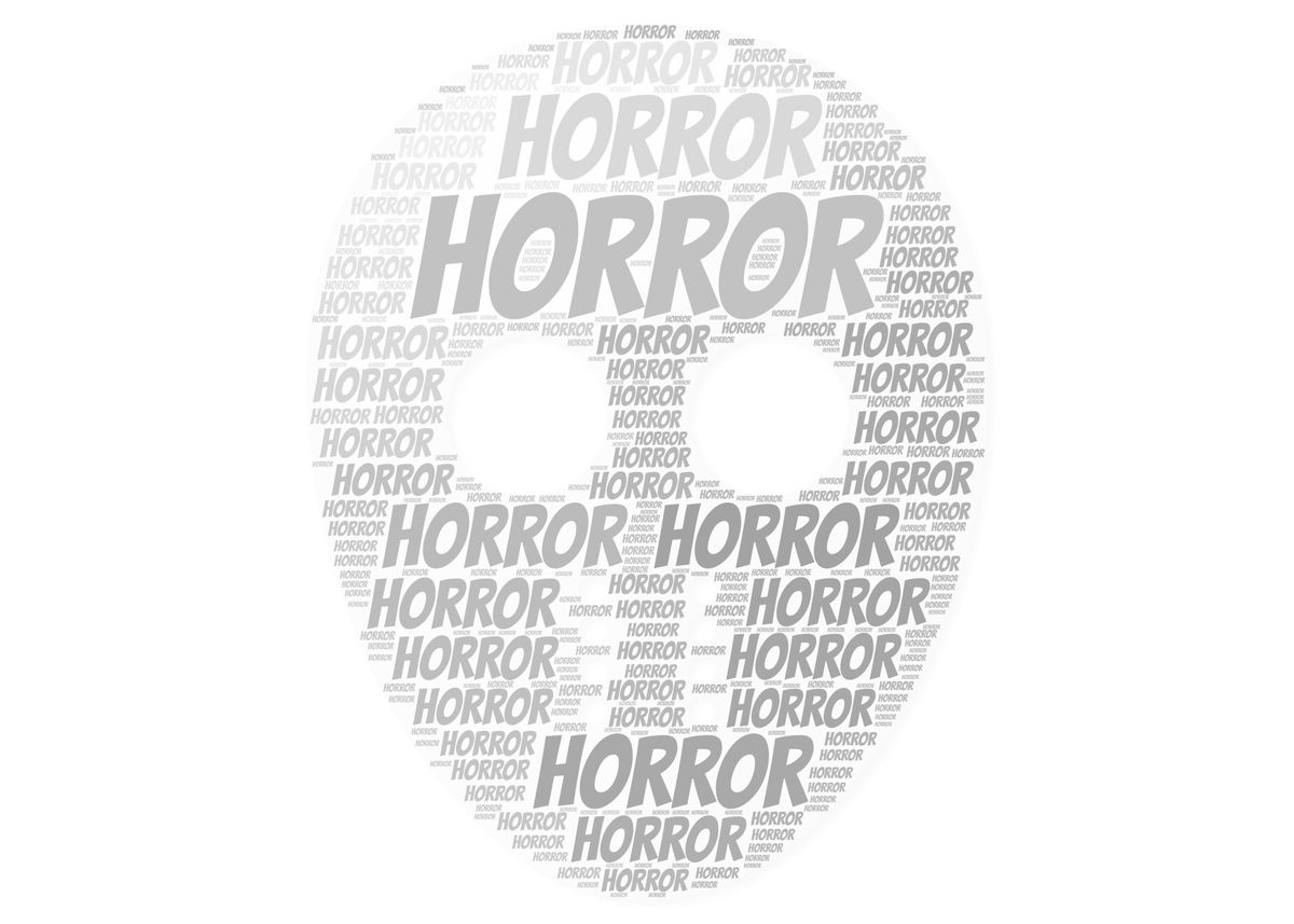 'Horror Word Cloud' Poster by WordcloudPresents | Displate