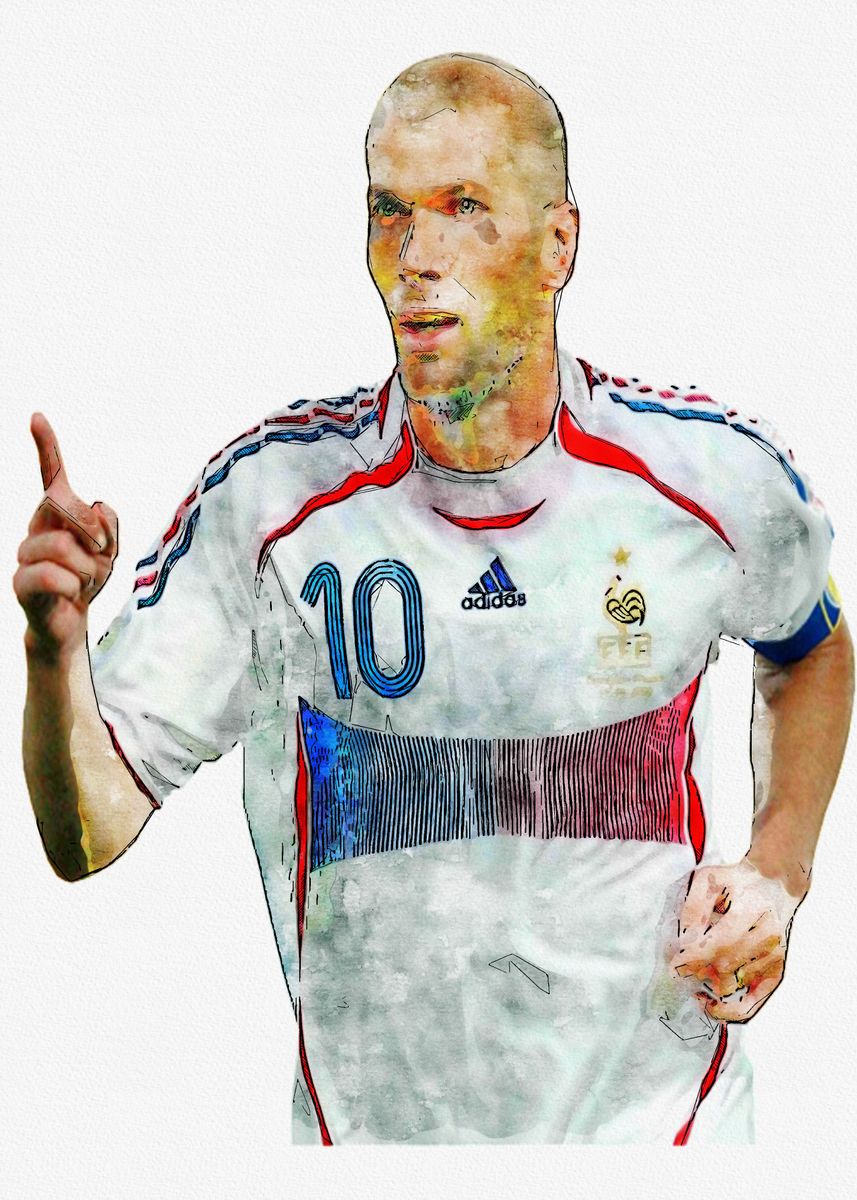 'Zinedine Zidane' Poster by tabysra | Displate
