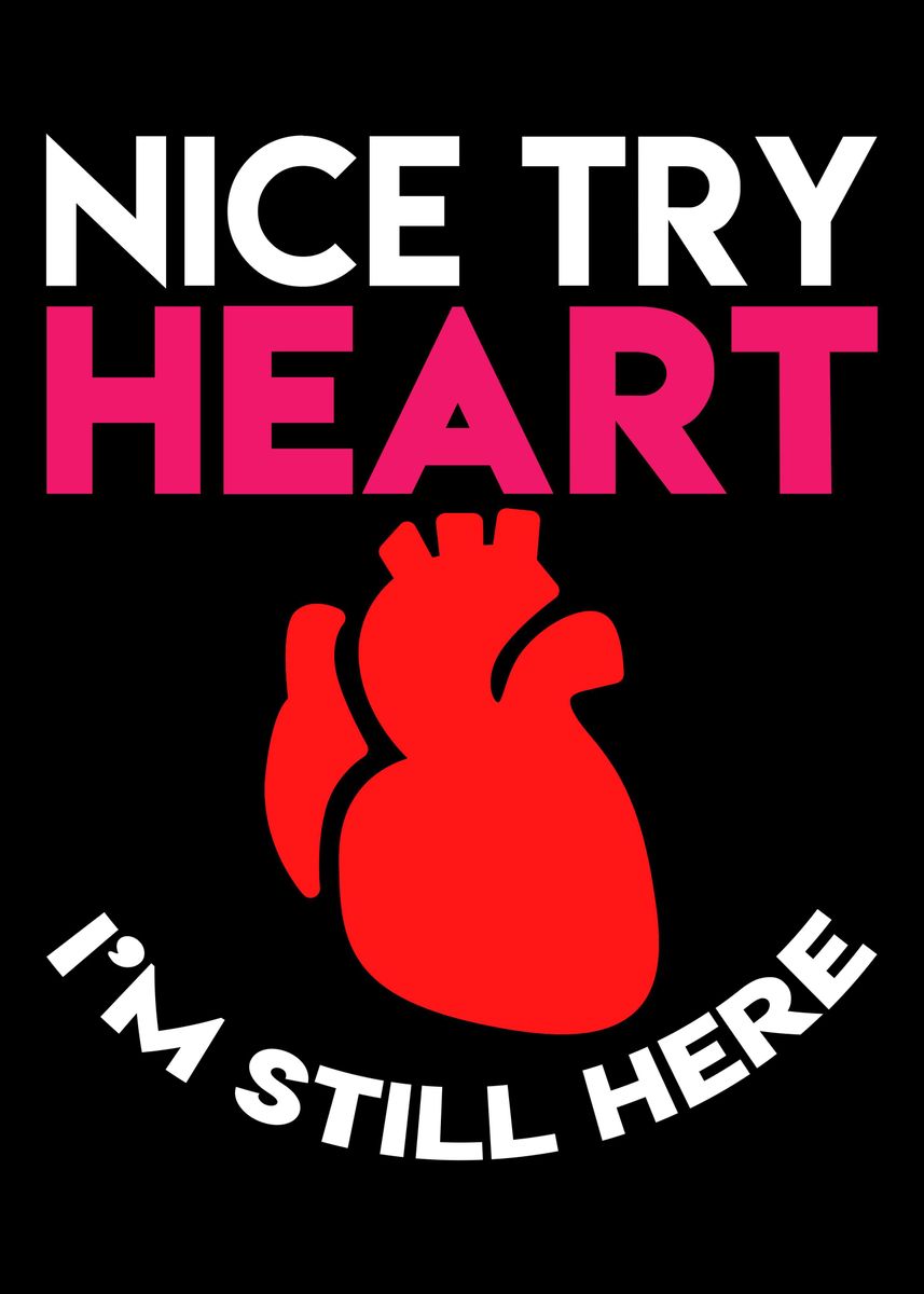 'Funny Heart Surgery Im S' Poster by Sebastian Wünsche | Displate