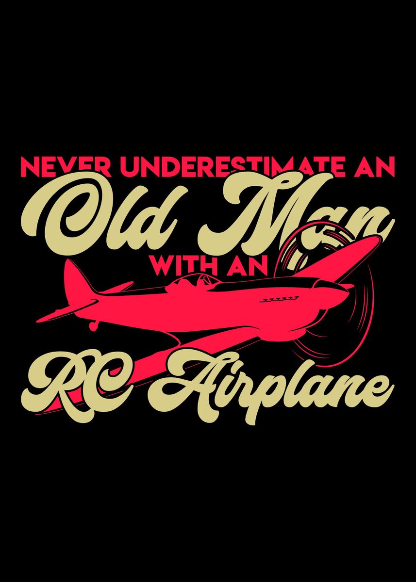 'RC Airplane Radio Control' Poster, picture, metal print, paint by ...