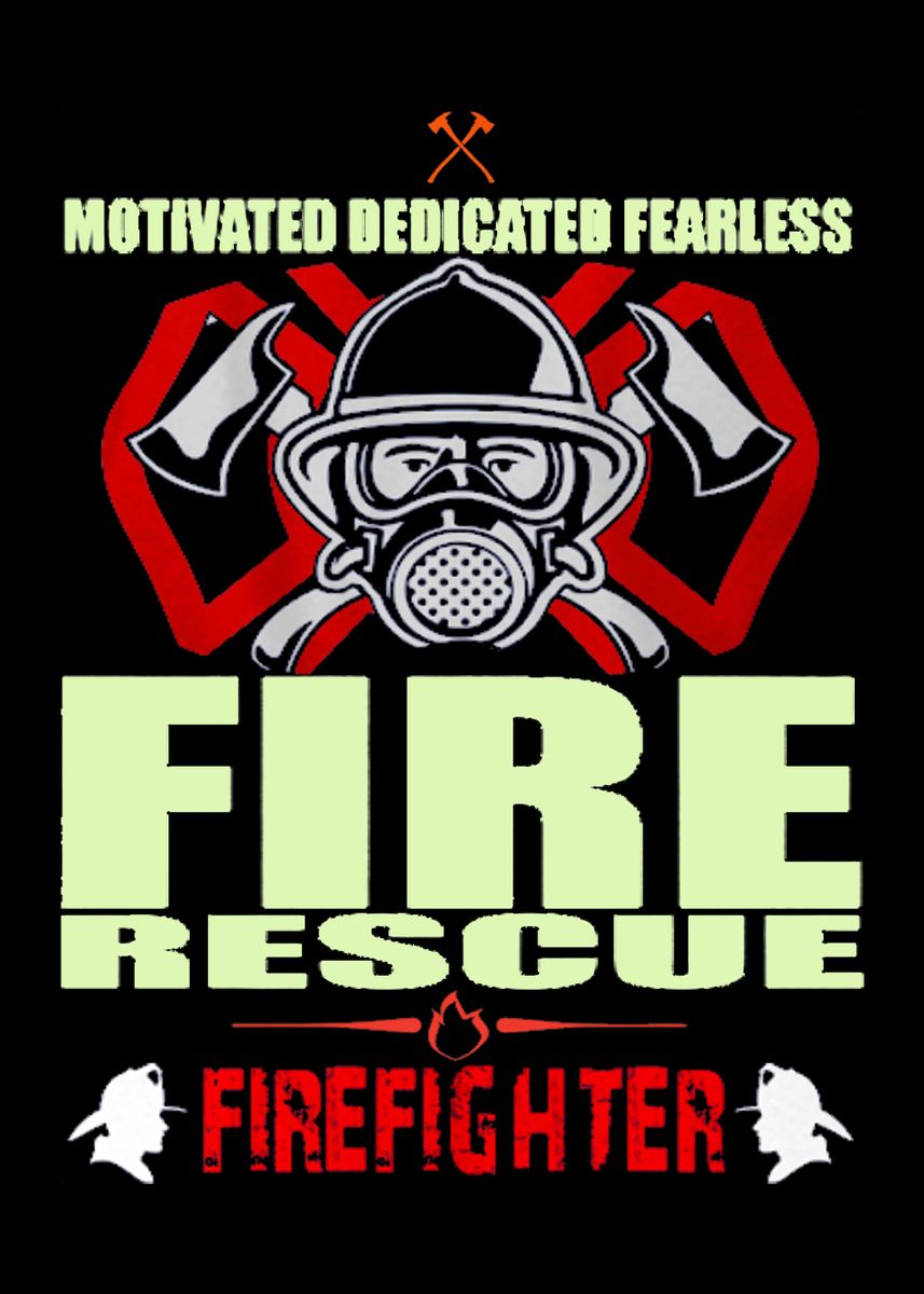 'Proud To Be A Firefighter' Poster, picture, metal print, paint by ...