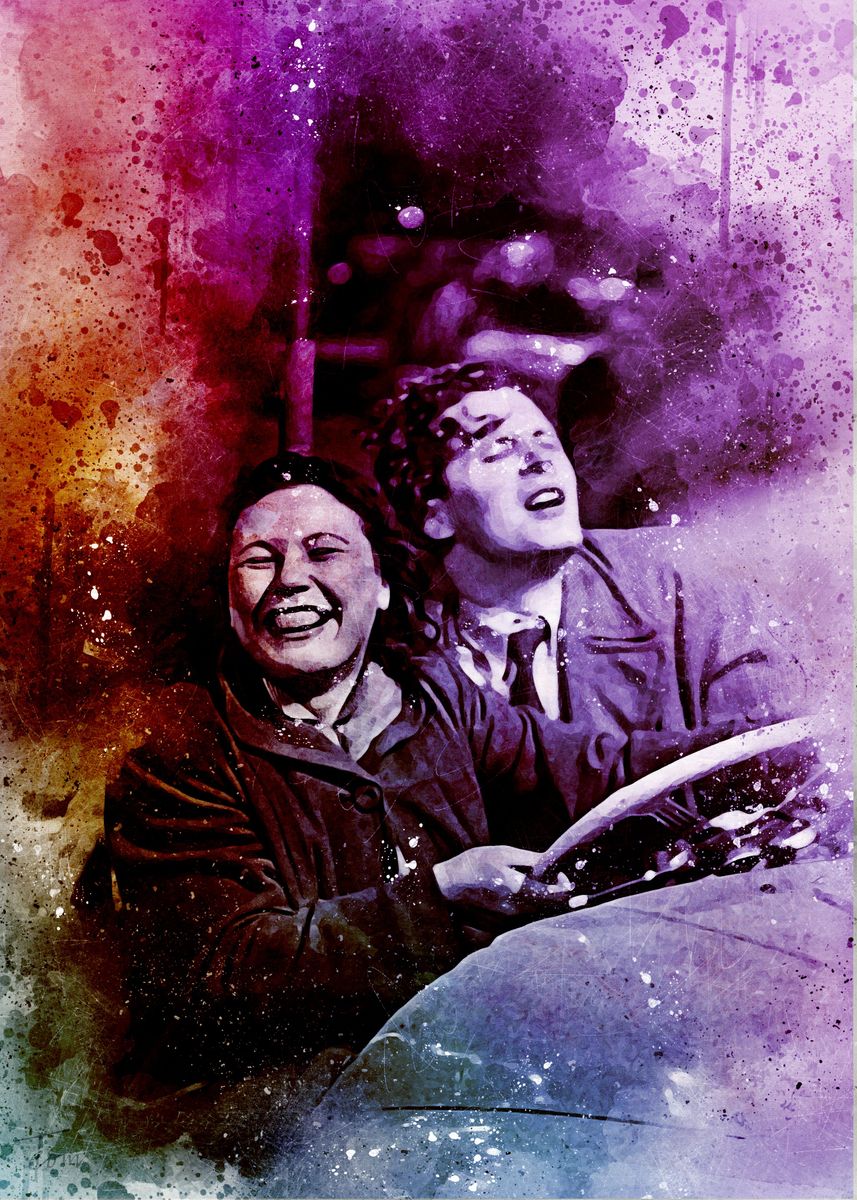 'Couple at the fair' Poster, picture, metal print, paint by Petra ...