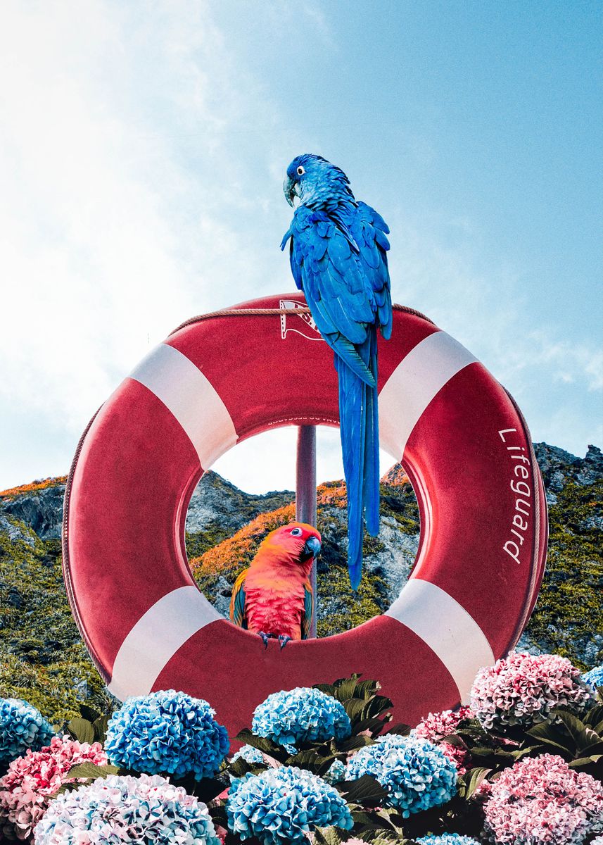 'Lifeguard Spring' Poster, picture, metal print, paint by Ana Rodrigues ...