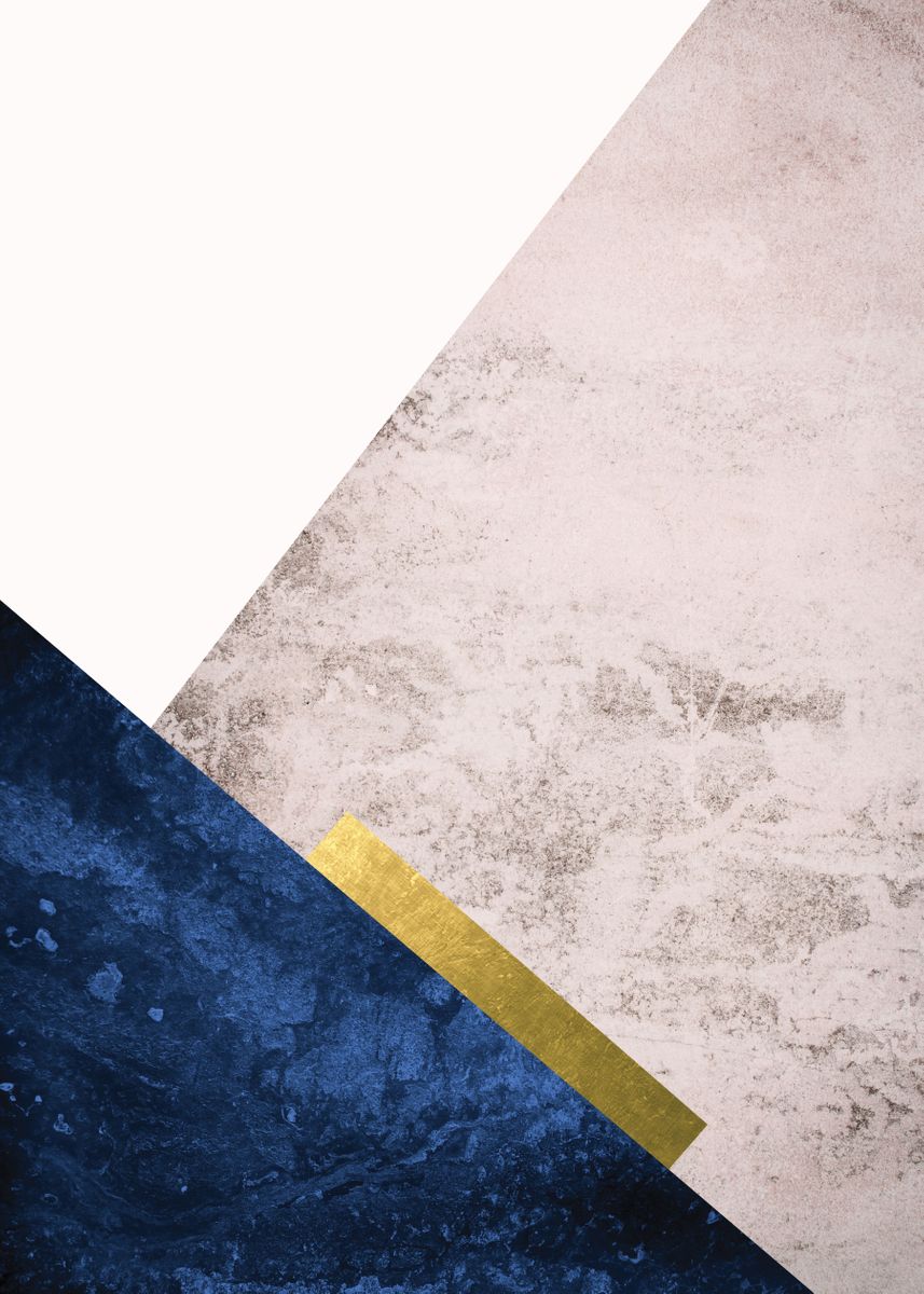 'Pink Navy Gold mountains' Poster by Urban Epiphany | Displate