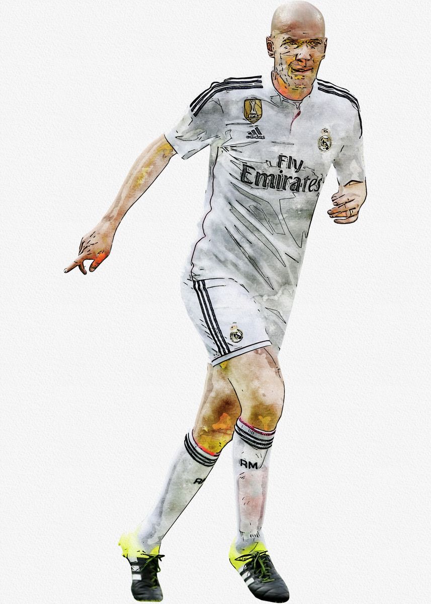 'Zinedine Zidane' Poster by tabysra | Displate