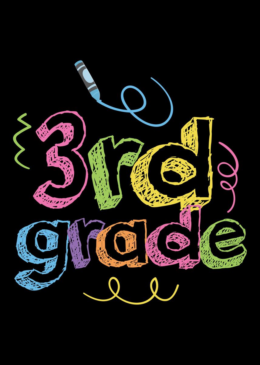 'Third Grade' Poster, picture, metal print, paint by Cooldruck | Displate