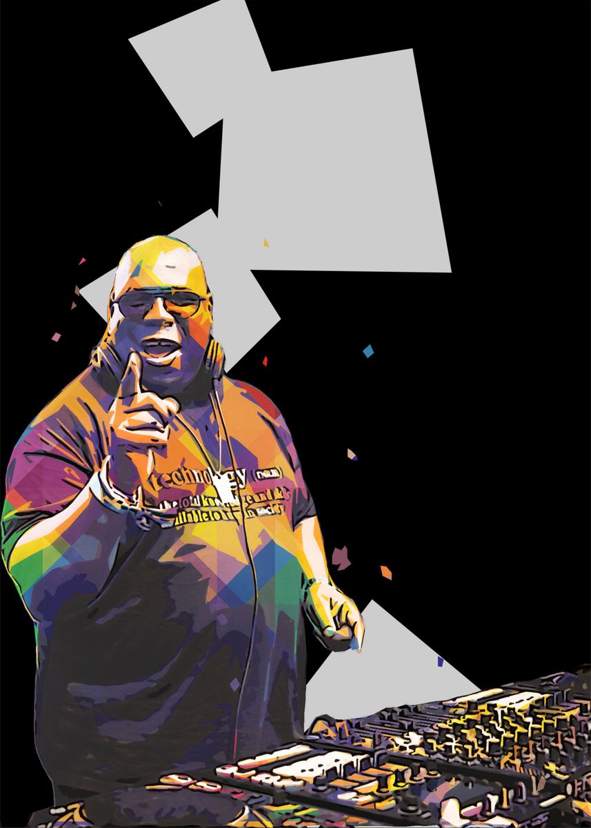 'Carl Cox ' Poster, picture, metal print, paint by MDA STUDIO | Displate