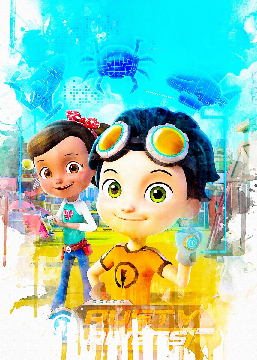 'Rusty Rivets' Poster, picture, metal print, paint by Elisa Woodard ...