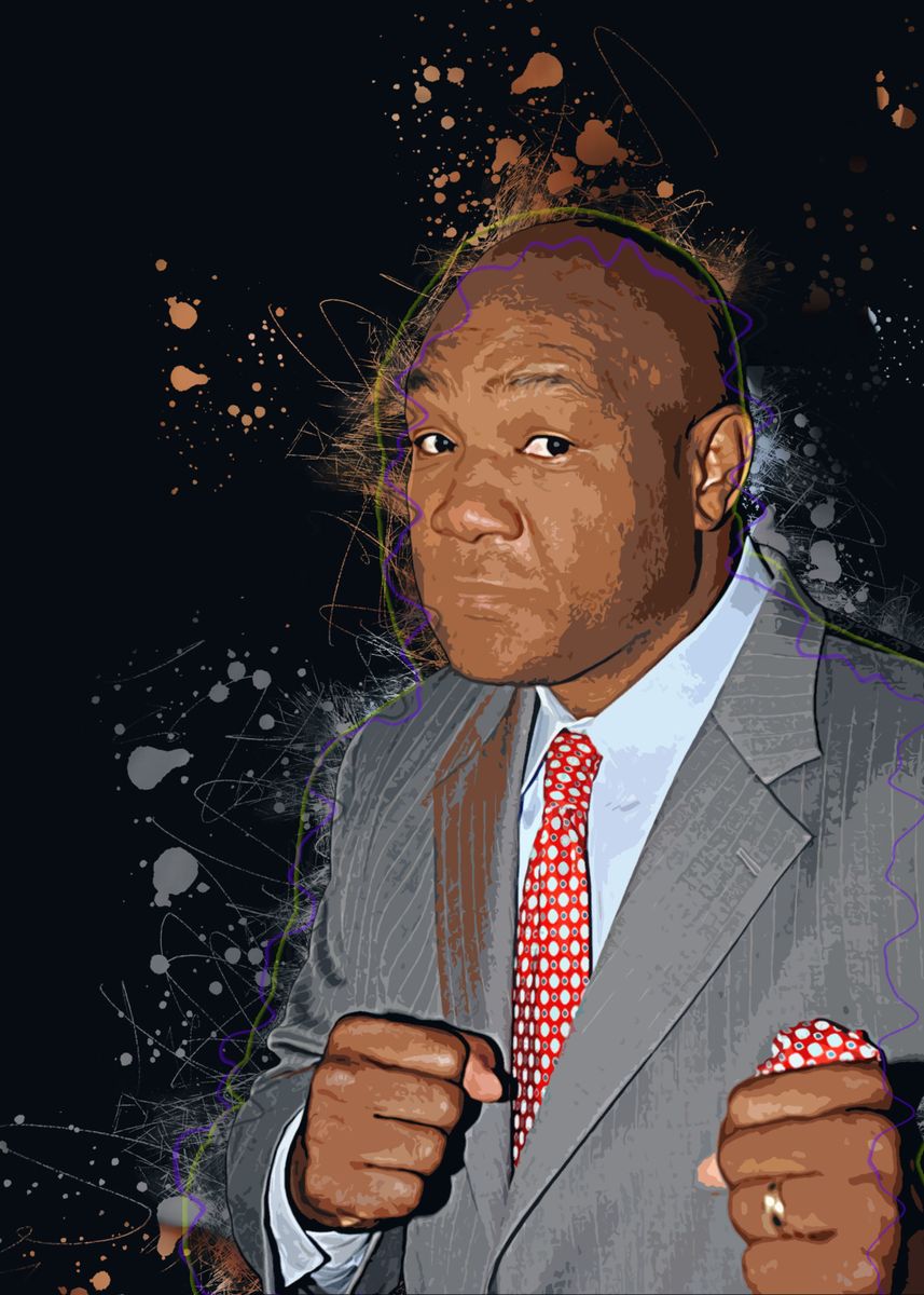 'George Foreman' Poster, picture, metal print, paint by ONONMADE STUDIO ...