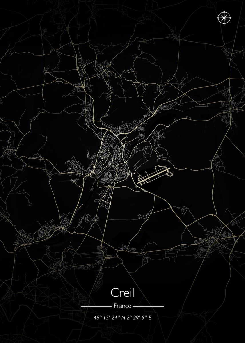 'Creil' Poster by MaPetiteVille com | Displate