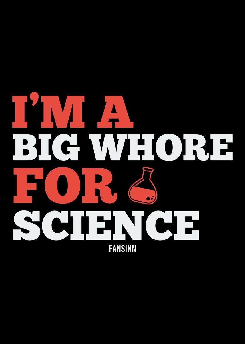 'Science nerd teacher resea' Poster, picture, metal print, paint by ...