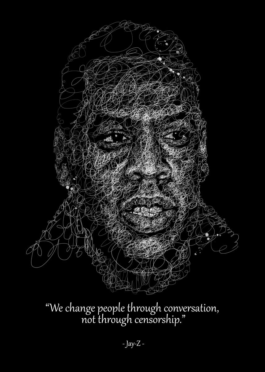 'JayZ quotes' Poster by Izmo Scribbles | Displate