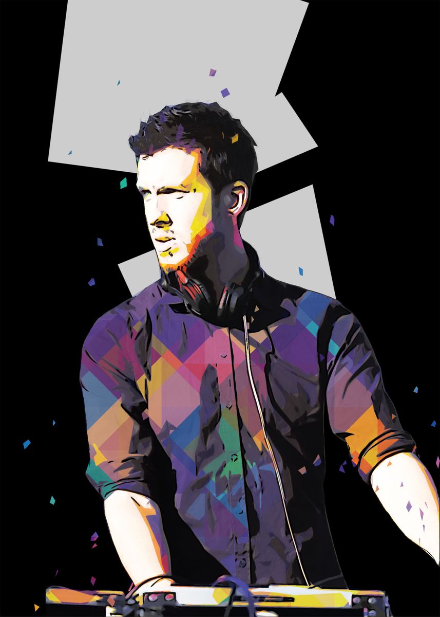'Calvin Harris ' Poster, picture, metal print, paint by MDA STUDIO ...