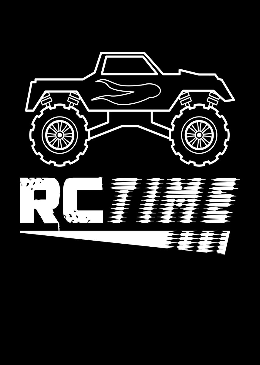 'RC Time RC Car Model Build' Poster, picture, metal print, paint by ...