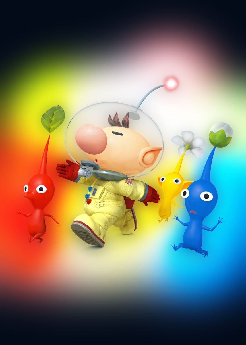 'olimar ' Poster, picture, metal print, paint by Black Iris | Displate