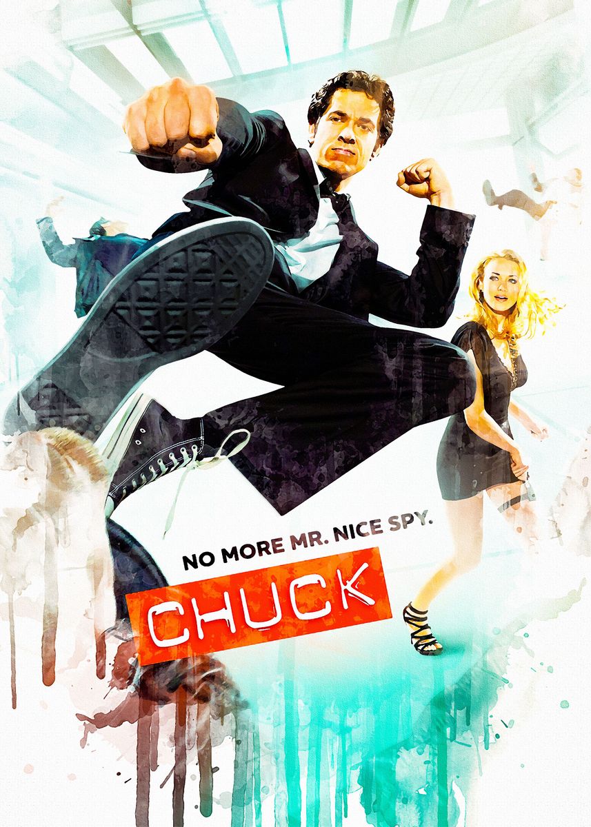 'Chuck' Poster, picture, metal print, paint by Jeffery Anabelle | Displate