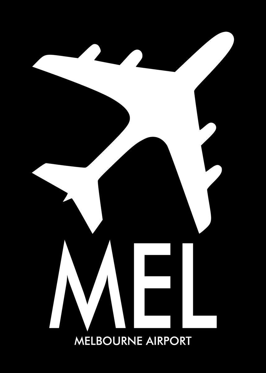 'MELBOURNE AIRPORT MEL' Poster, picture, metal print, paint by Atomic Chinook | Displate
