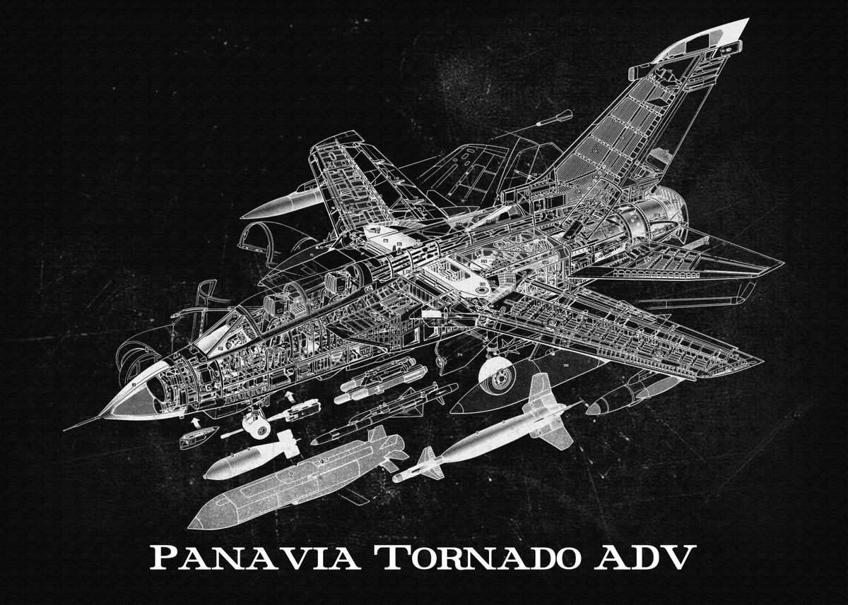 'Panavia Tornado ADV' Poster by JAT DESIGNS | Displate