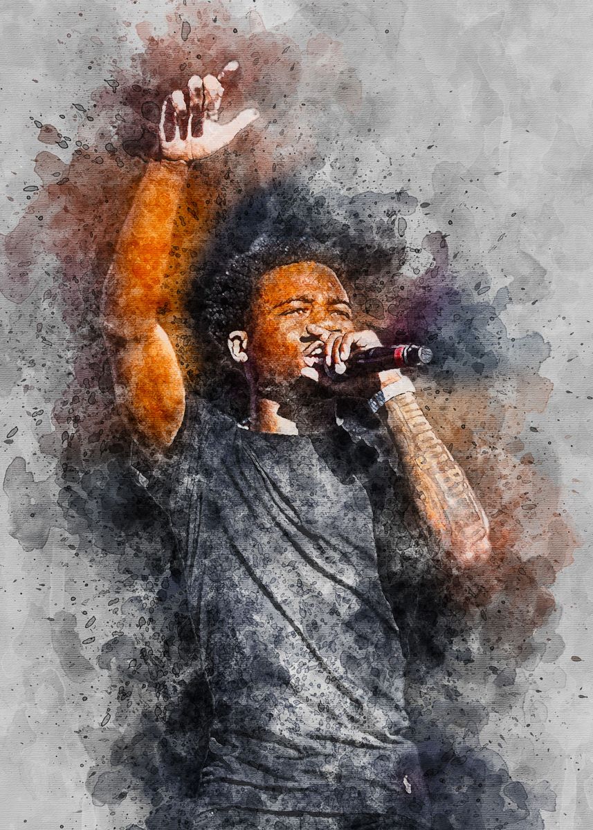 'Roddy Ricch' Poster by BQY STUDIO | Displate