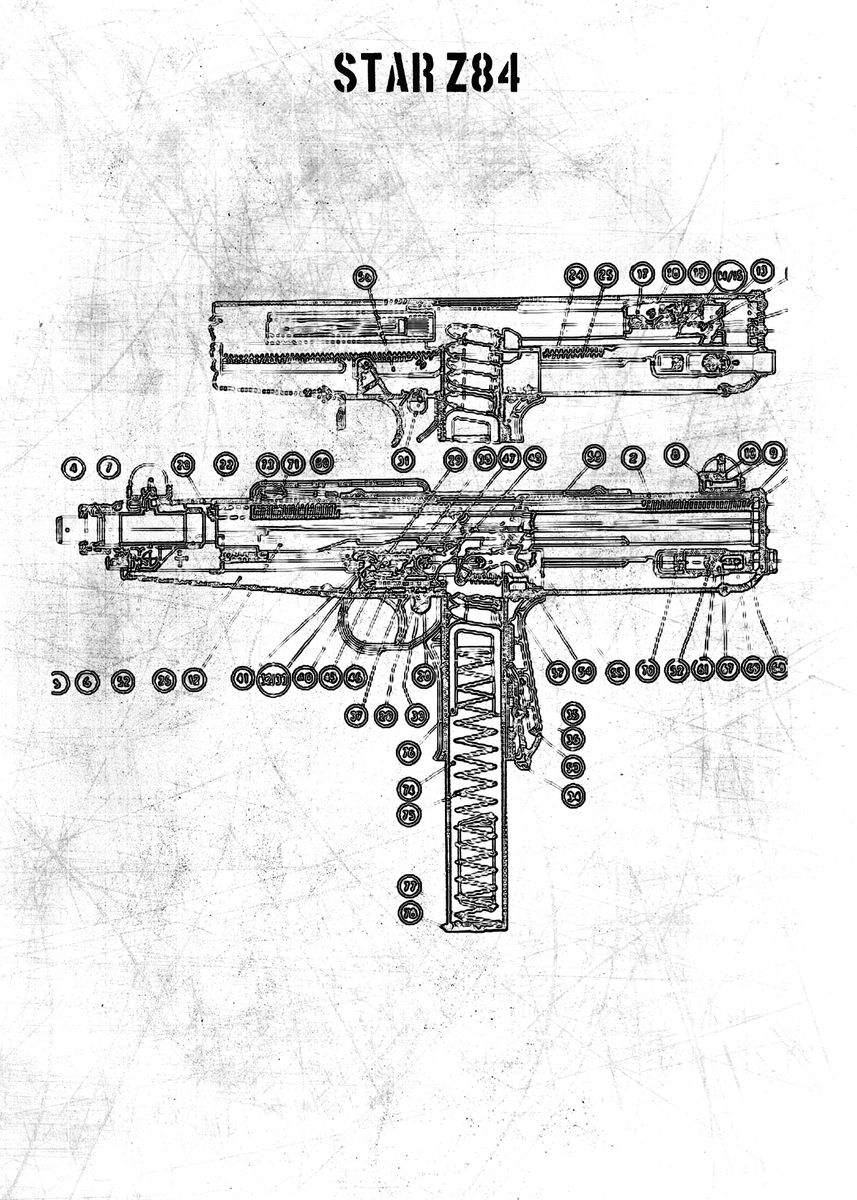 'star z84' Poster, picture, metal print, paint by MAXART DESIGN | Displate