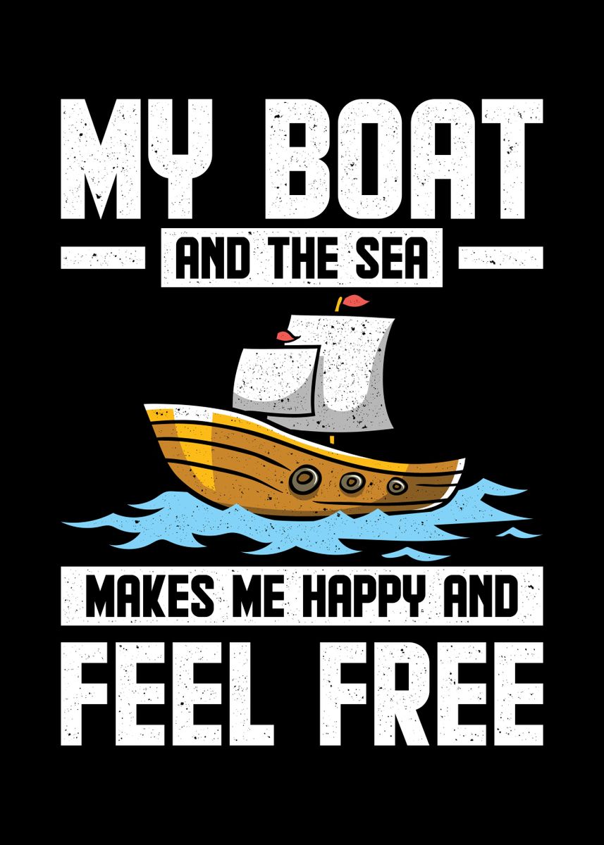 'Sailing Boat Sea Rhyme' Poster, picture, metal print, paint by Norden ...