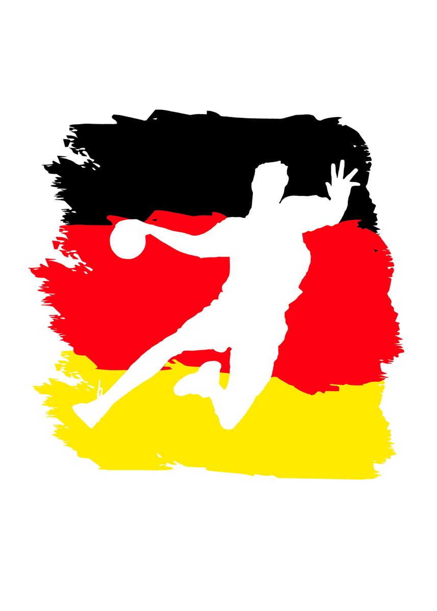 'Handball Handballer Team' Poster, picture, metal print, paint by ...