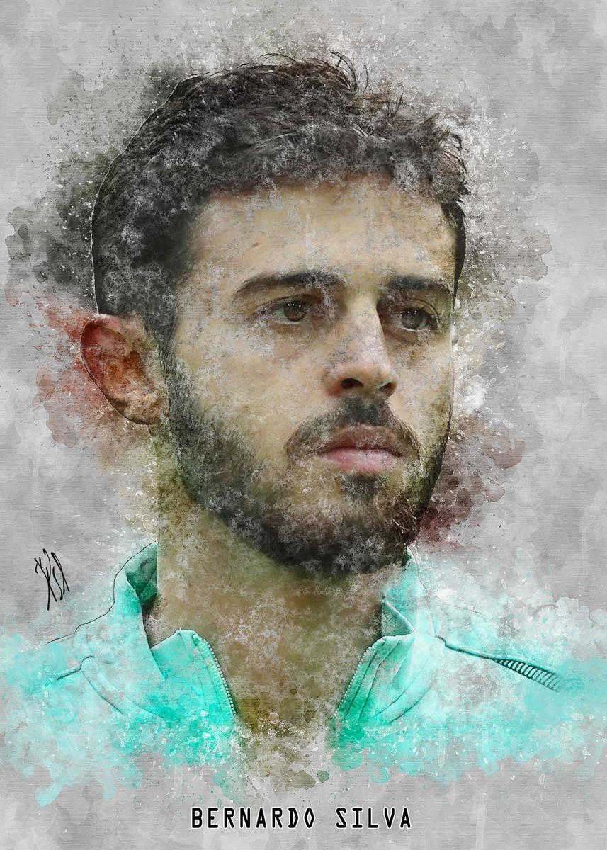 'Bernardo Silva' Poster, picture, metal print, paint by Rose Lily ...