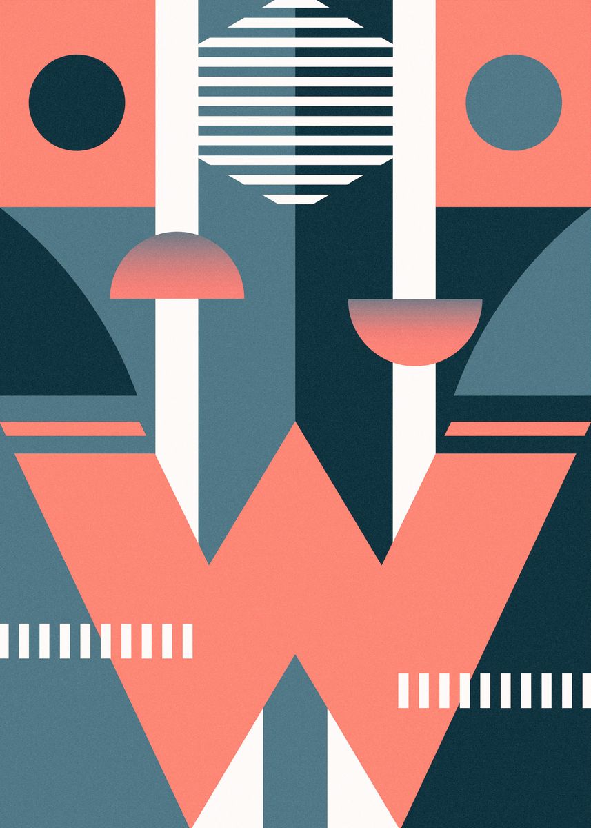 'W Typogarphy' Poster by Tendy Juliantopo | Displate