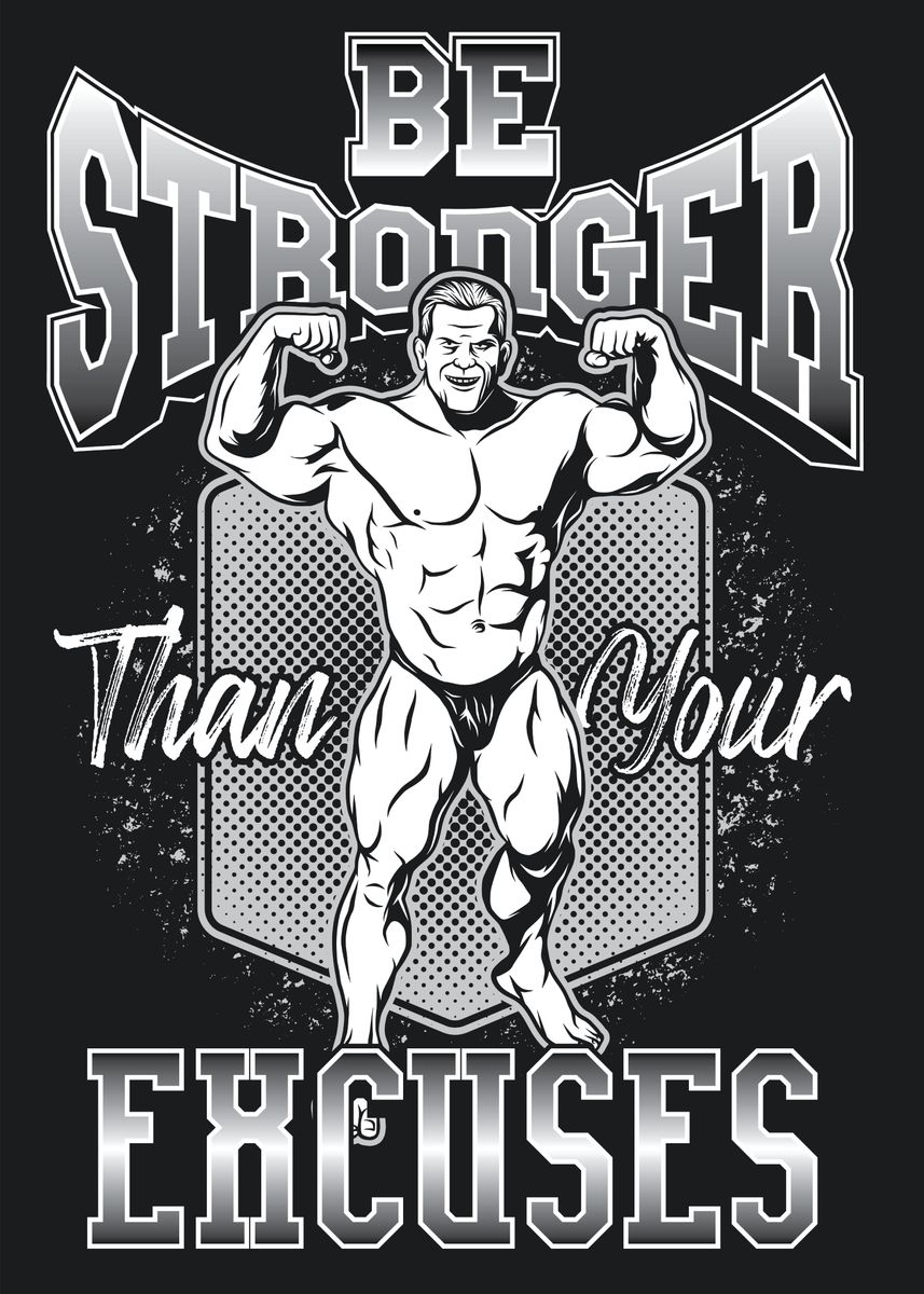 'Be Stronger' Poster, picture, metal print, paint by Chris Simmons ...