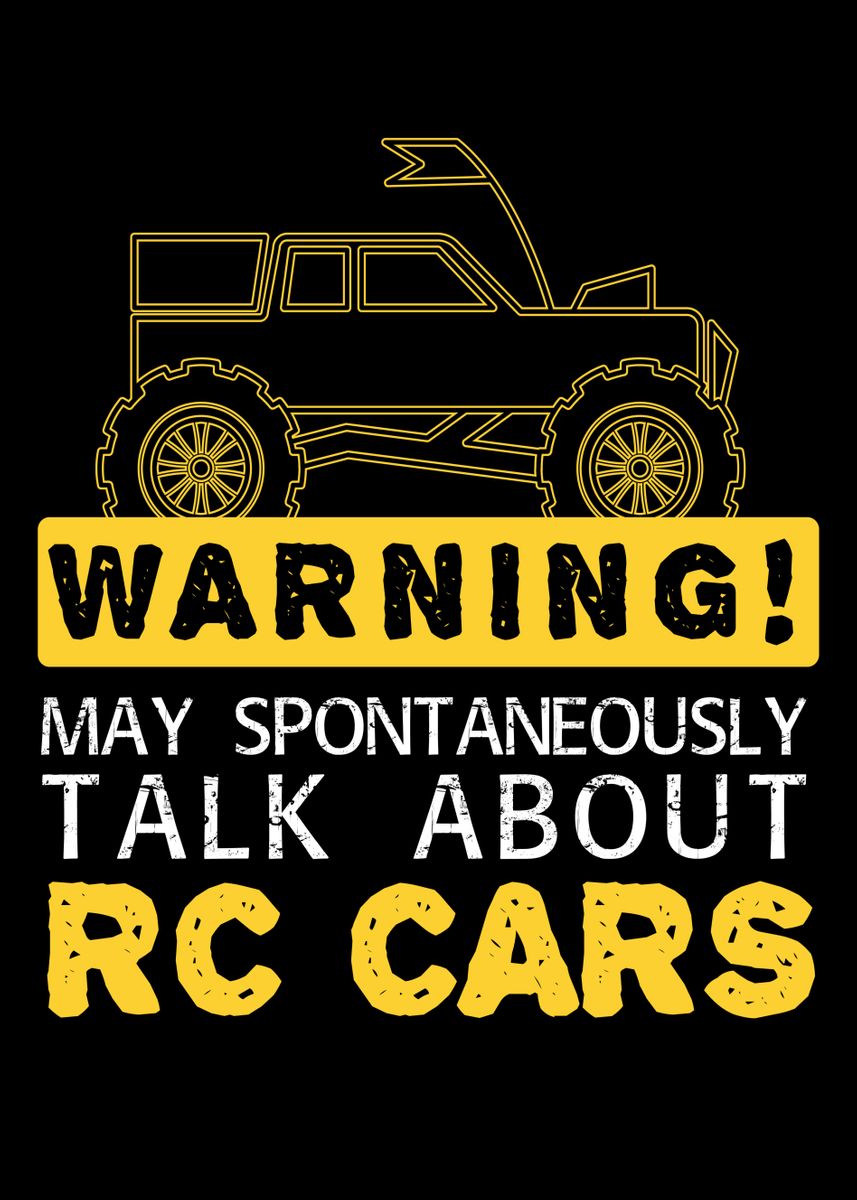 'Talk About RC Cars Model' Poster, picture, metal print, paint by Mooon ...