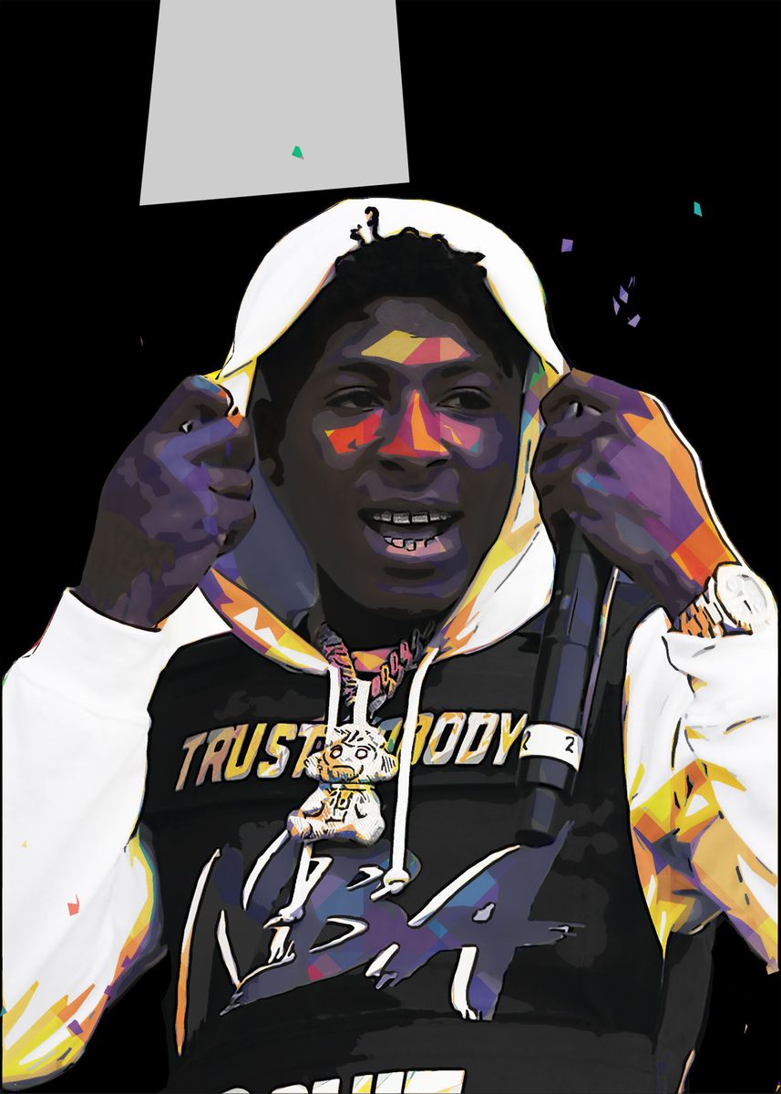 'YoungBoy Never Broke Again' Poster, picture, metal print, paint by OOM ...