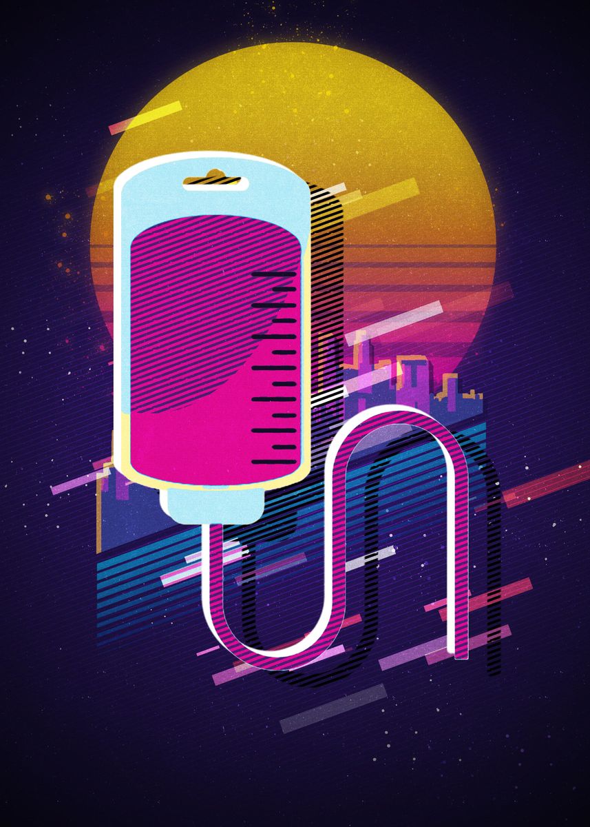 'Doctor' Poster, picture, metal print, paint by Neon Art Glowing | Displate