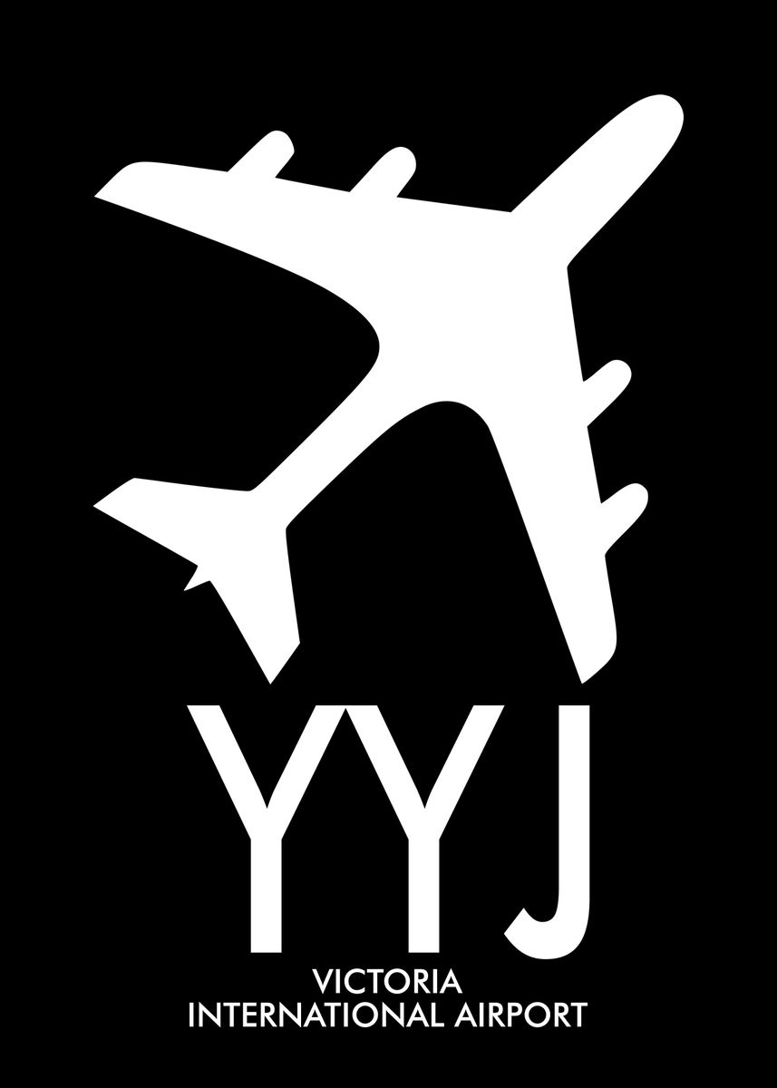 'VICTORIA AIRPORT YYJ' Poster by Atomic Chinook | Displate