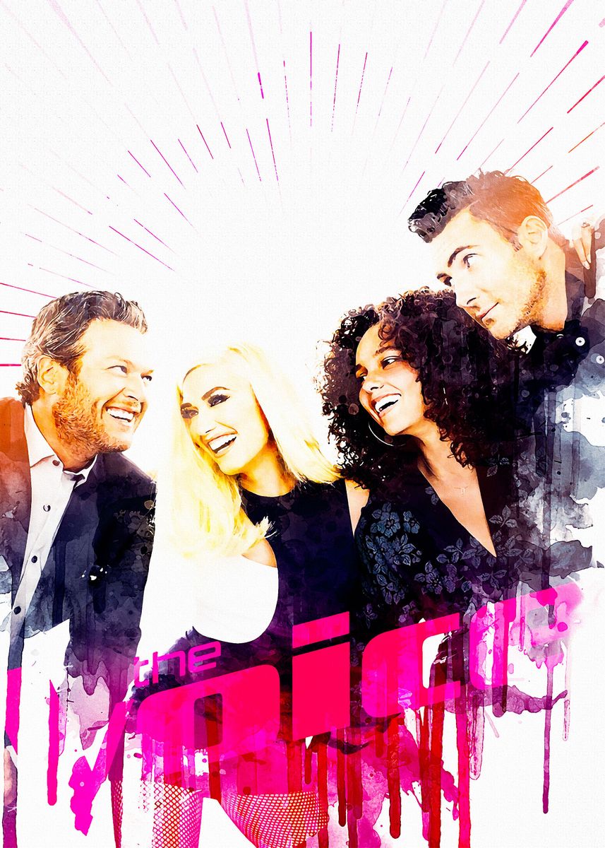 'The Voice Us 2' Poster, picture, metal print, paint by Vivienne ...