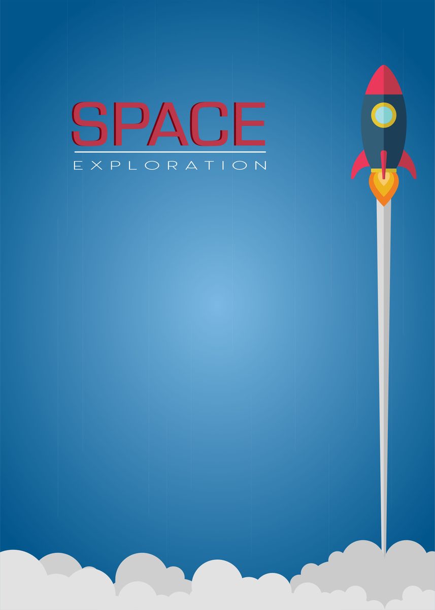 'Space Exploration' Poster, picture, metal print, paint by Jack | Displate