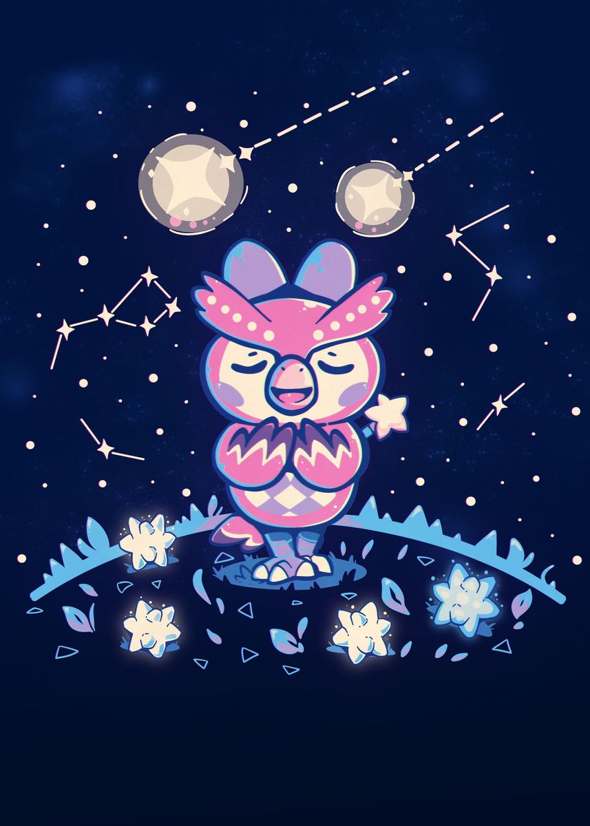 'Starry Owl' Poster by Sarah Richford | Displate