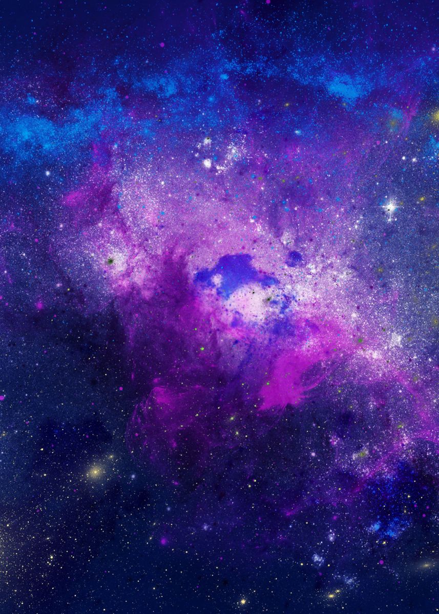 'Starry Sky Cosmos Space' Poster, picture, metal print, paint by Max ...