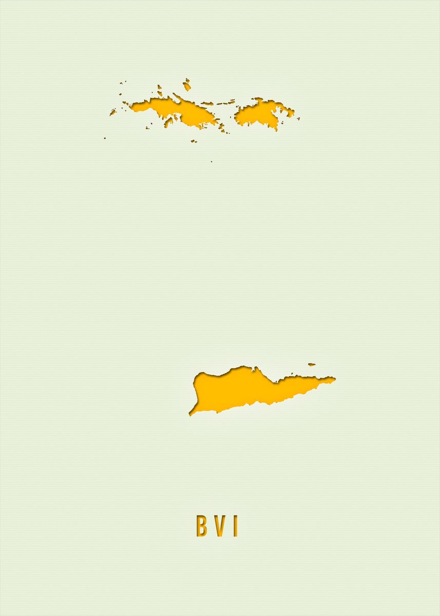 'British Virgin Islands' Poster by Zero Nine | Displate