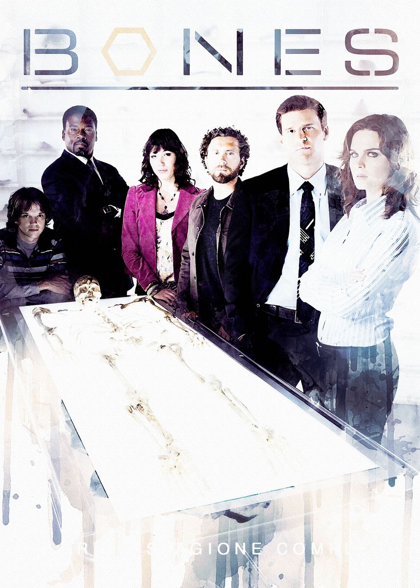 'Bones' Poster, picture, metal print, paint by Kaye Luca | Displate