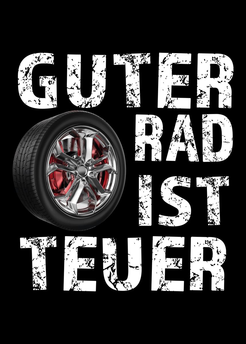 'Rim rims wheel advice expe' Poster, picture, metal print, paint by ...