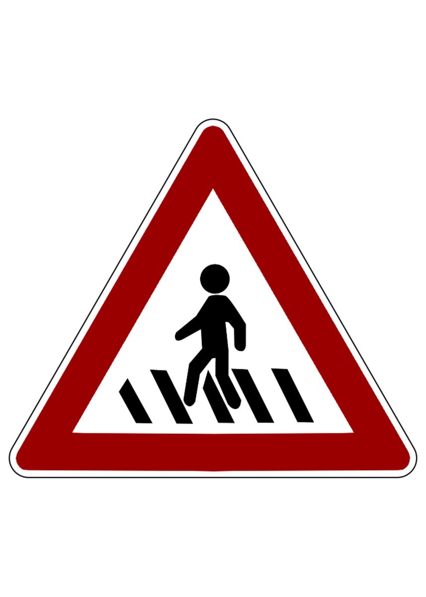 'Macau Road Sign Crossing' Poster, picture, metal print, paint by ...