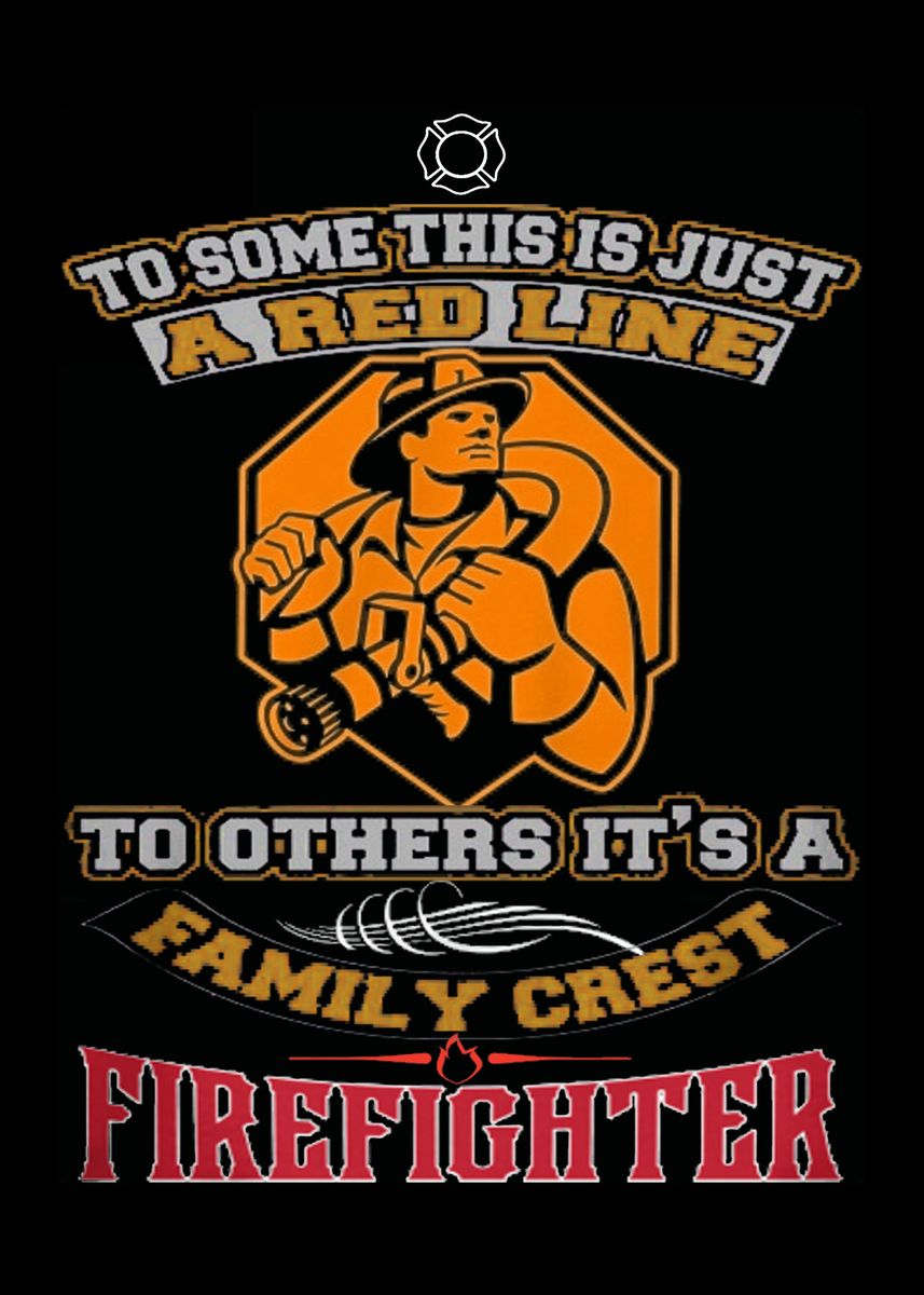 'Proud To Be A Firefighter' Poster, picture, metal print, paint by ...