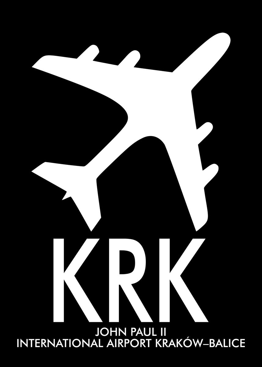 'KRAKOW AIRPORT KRK' Poster, picture, metal print, paint by Atomic ...